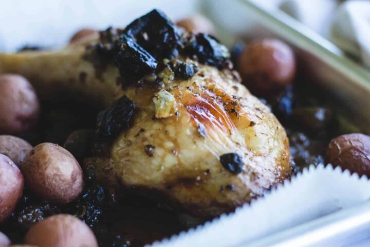 Easy Mediterranean Olive Chicken for Two • A Weekend Cook®