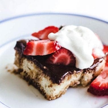 Chocolate Brownie Cake Recipe (Small Batch) | A Weekend Cook