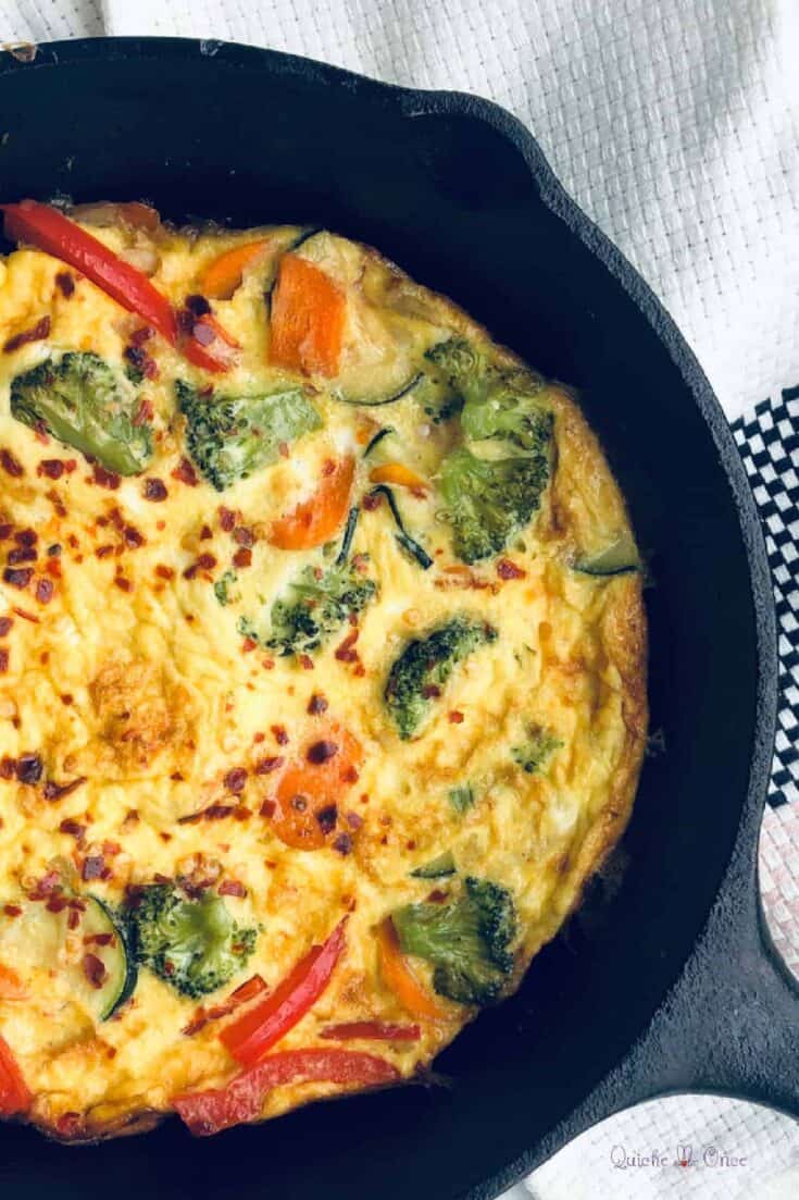 Vegetable Frittata Recipe for One