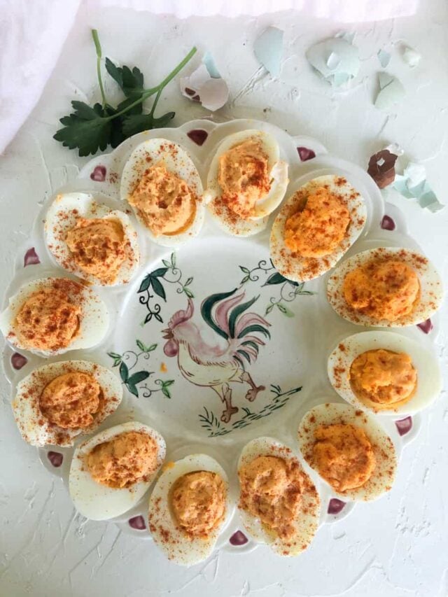 Easy Southern Deviled Eggs Without Mustard • A Weekend Cook®