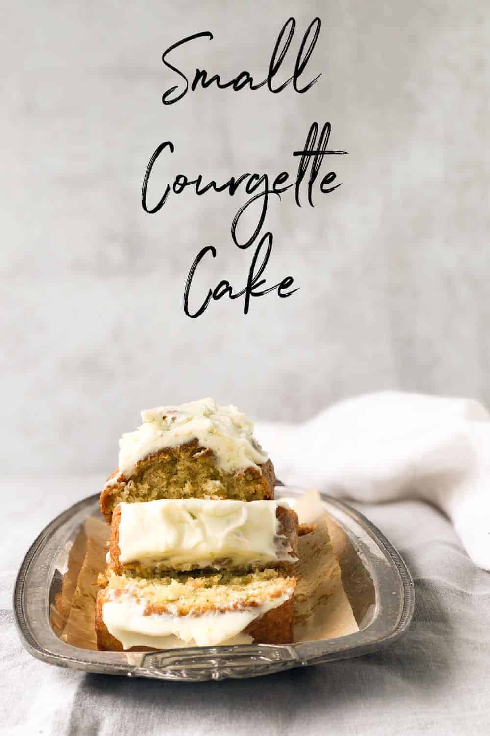 Small Courgette Cake Recipe