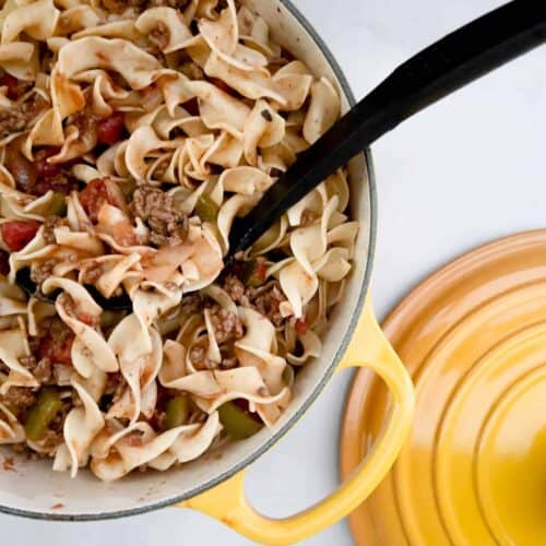 Easy Slumgullion Stew (American Goulash) • A Weekend Cook®