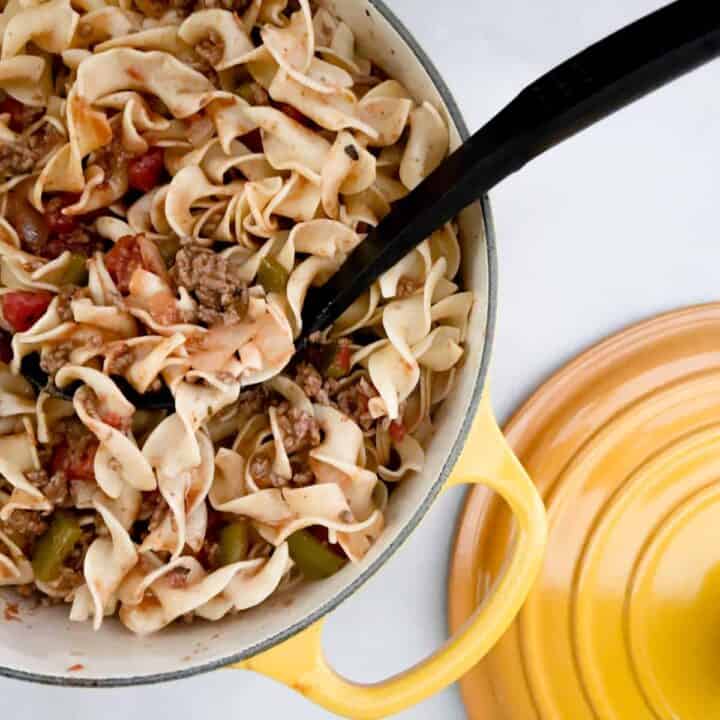 Easy Slumgullion Stew (American Goulash) • A Weekend Cook®