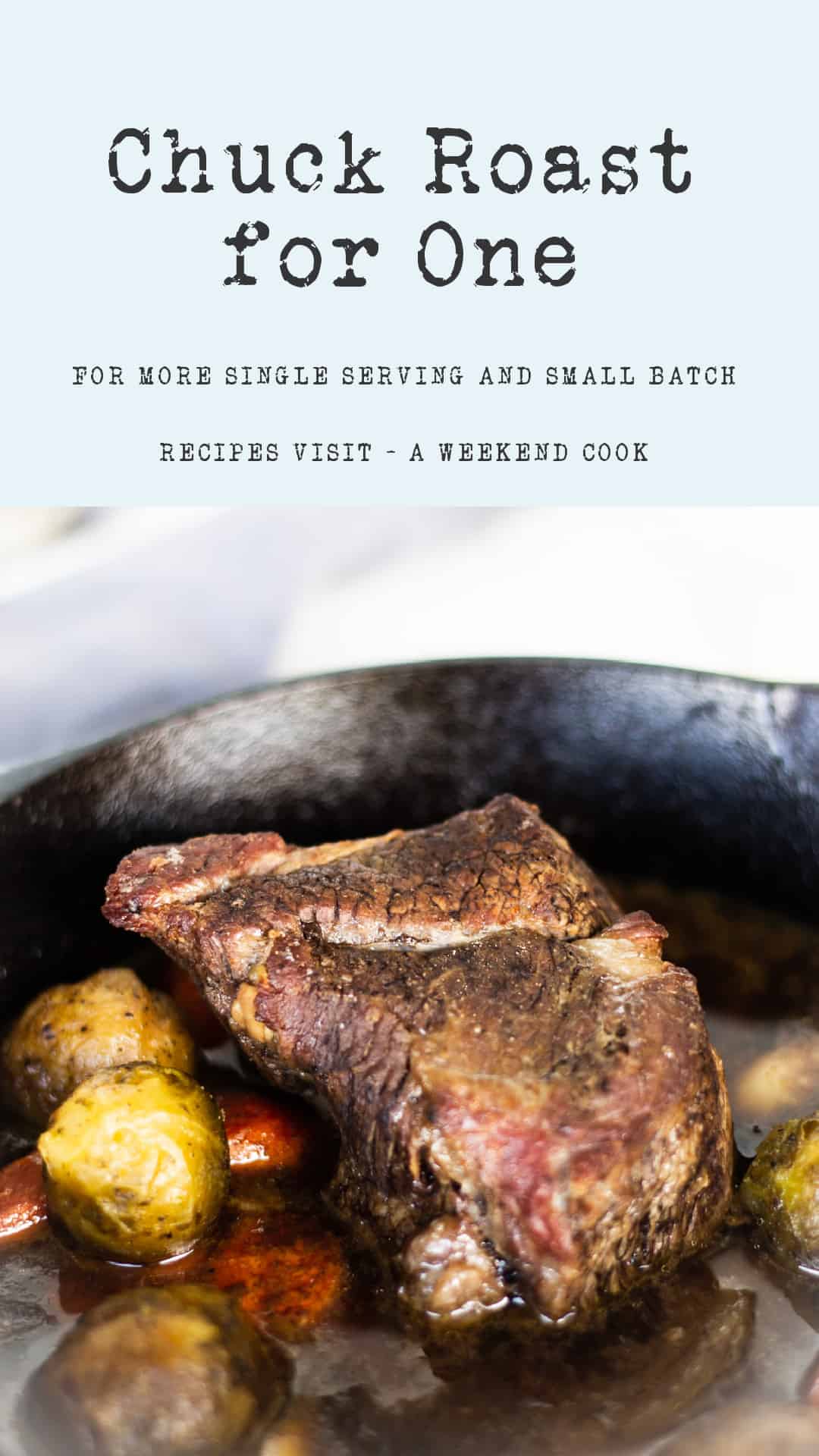 Classic Mini Pot Roast Dinner for One