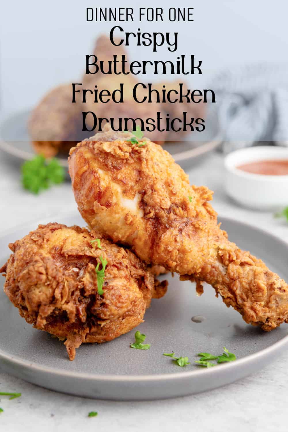 Single Serving Crispy Pan Fried Chicken Drumsticks