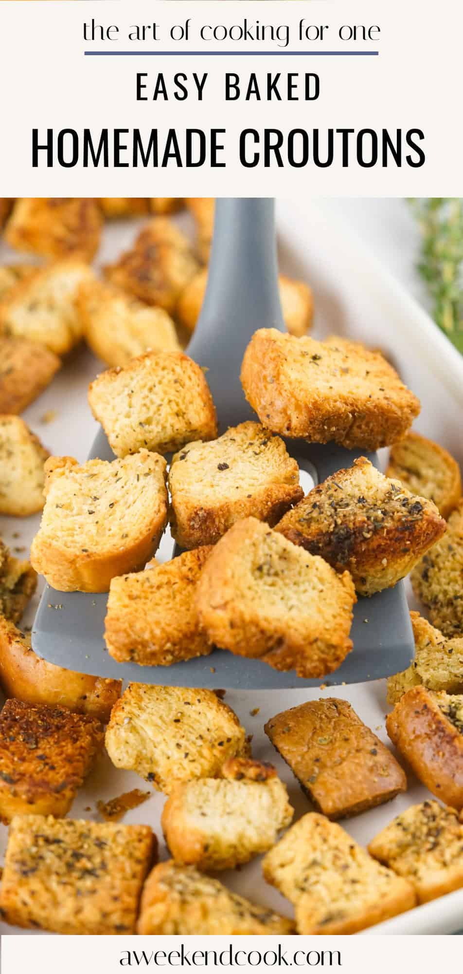 Easy Small Batch Homemade Croutons