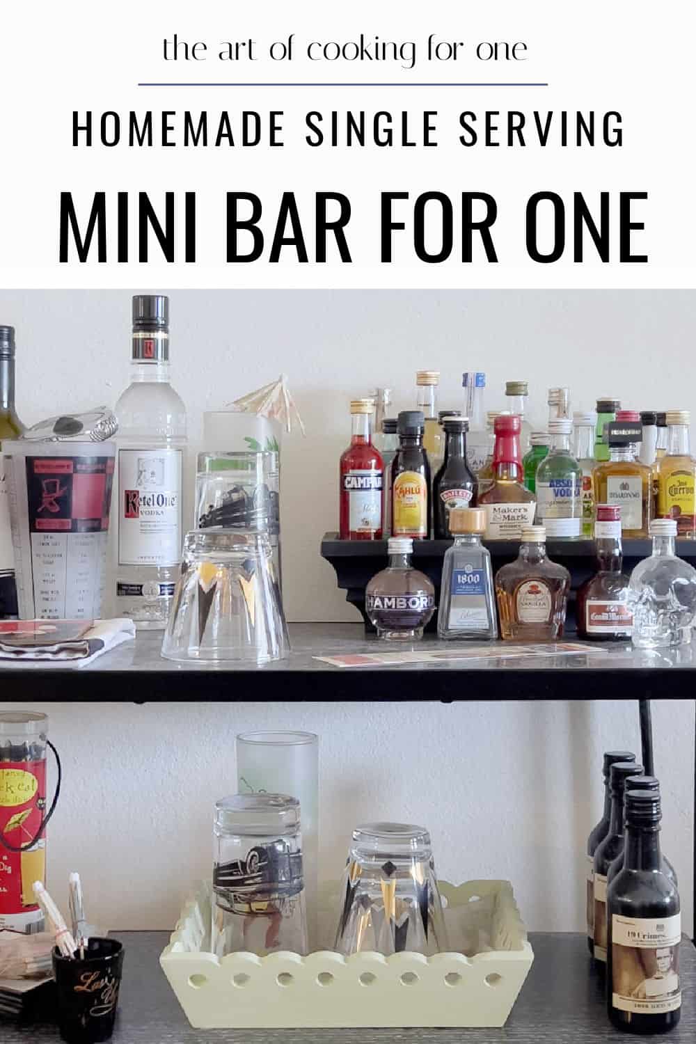 How to Set Up a Mini Bar for One Person • A Weekend Cook®