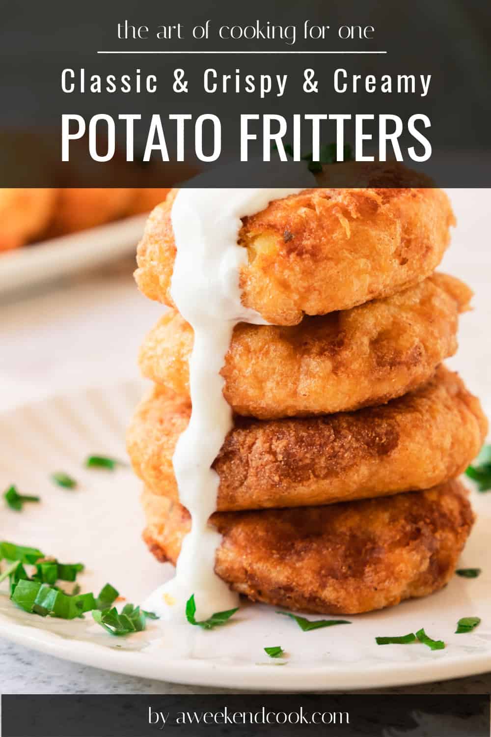 Easy Potato Fritters Recipe • A Weekend Cook®