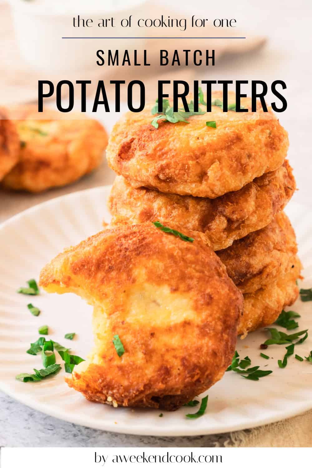 Easy Potato Fritters Recipe • A Weekend Cook®