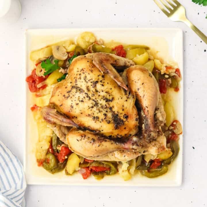 Small Slow Cooker Cornish Hen Recipe • A Weekend Cook®