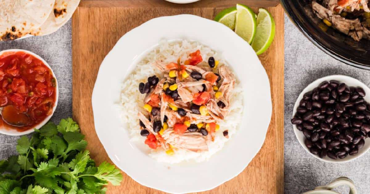 Small Slow Cooker Chipotle Chicken Dinner • A Weekend Cook®