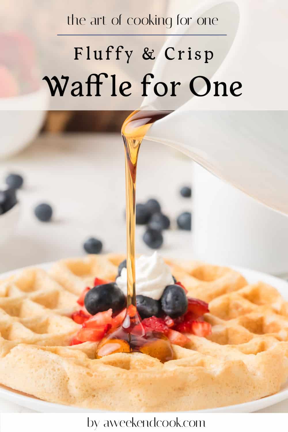 Waffle for One (Crispy & Fluffy 6-Inch, Pantry Staples) • A Weekend Cook®
