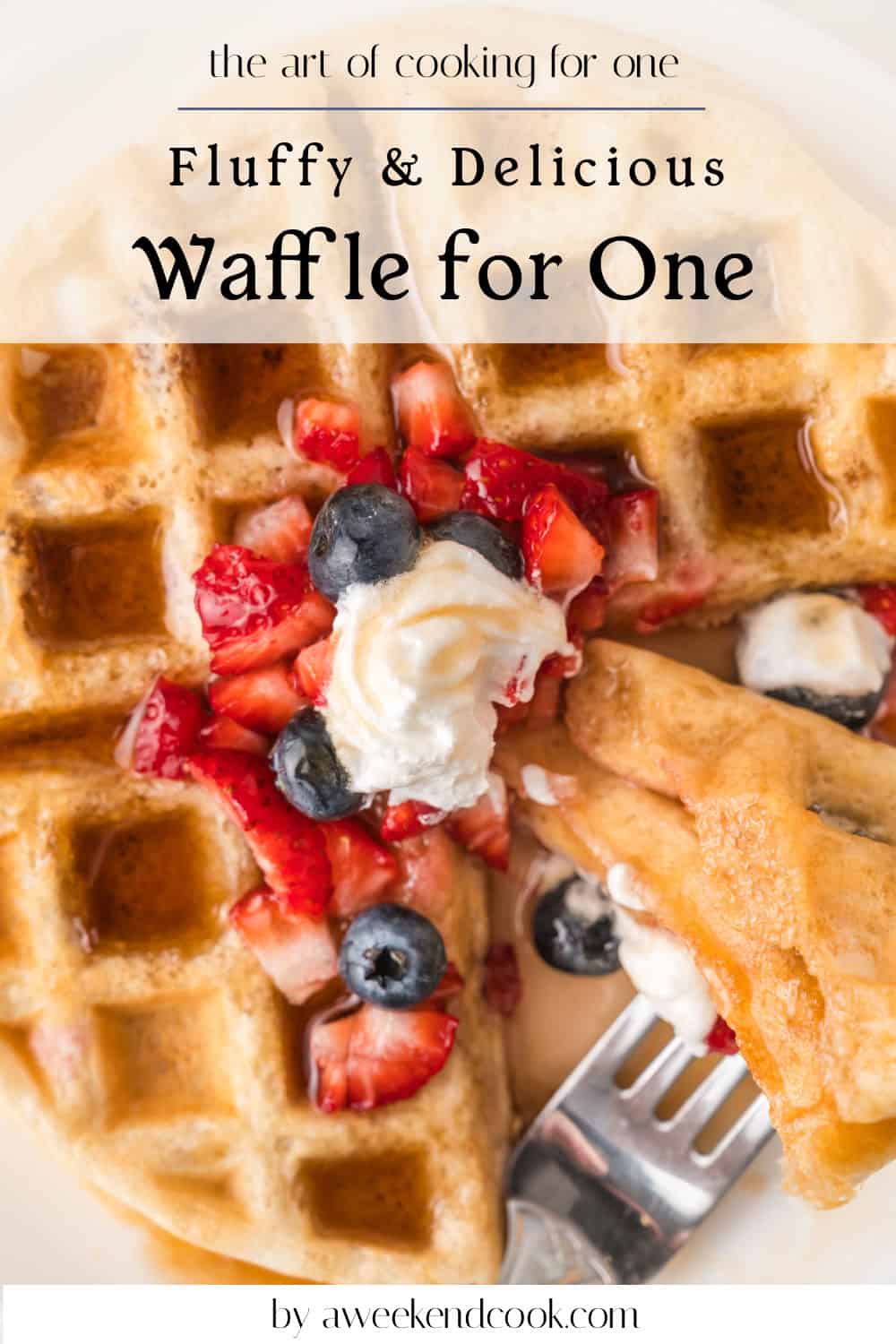 Waffle for One (Crispy & Fluffy 6-Inch, Pantry Staples) • A Weekend Cook®