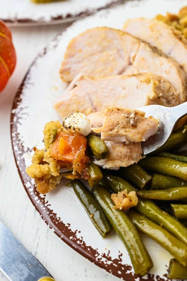 Slow Cooker Thanksgiving Dinner for One or Two • A Weekend Cook®